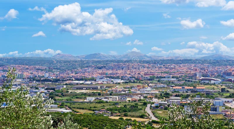 Sassari stock image. Image of view, panorama, town, outside - 25358983