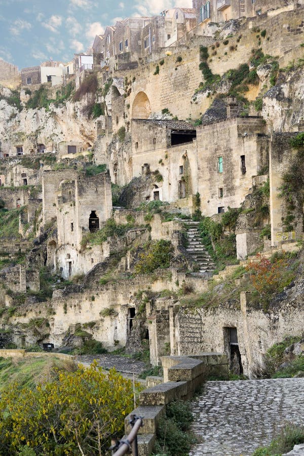 Sassi in Matera, Italy stock image. Image of people, houses - 45959167