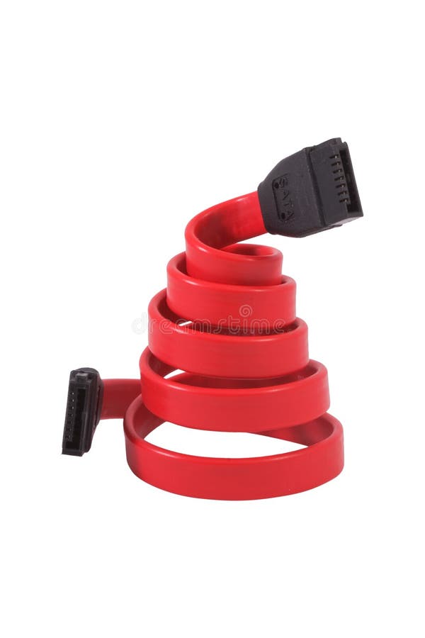 SATA Cable stock photo. Image of computer, twisted, snake - 11392546