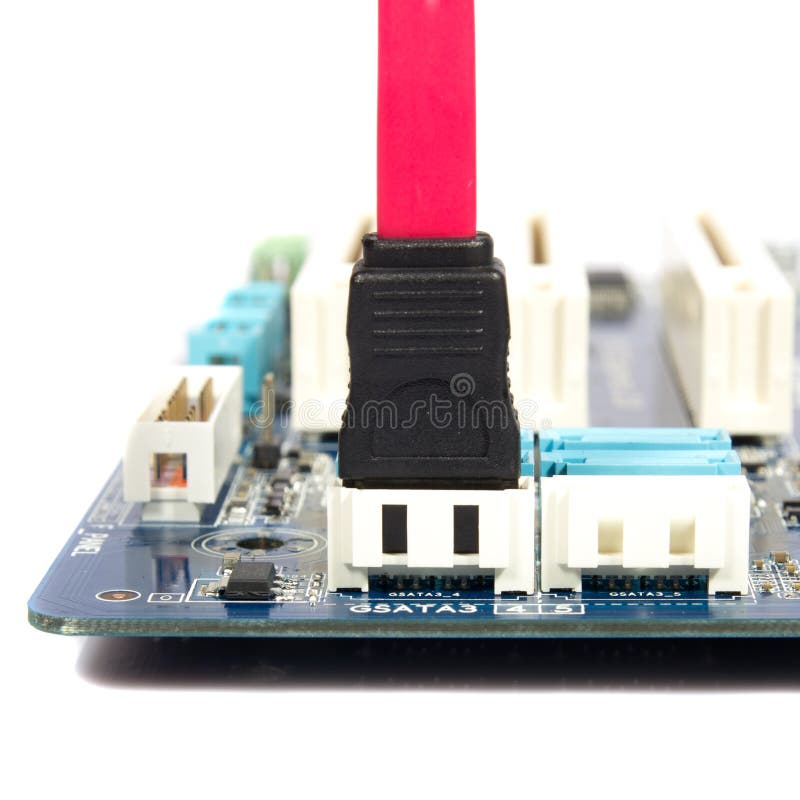 Back Panel Connectors of the Computer Motherboard Stock Photo - Image ...