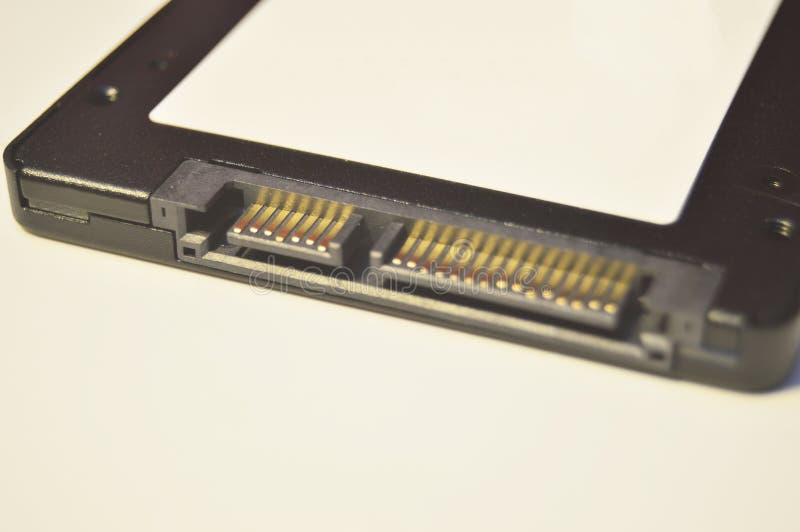 Sata Port Used To Connect between Hard Disk and Motherboard Stock Image ...