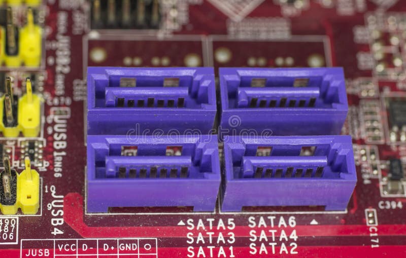Sata port stock photo. Image of board, contacts, disk - 44096122