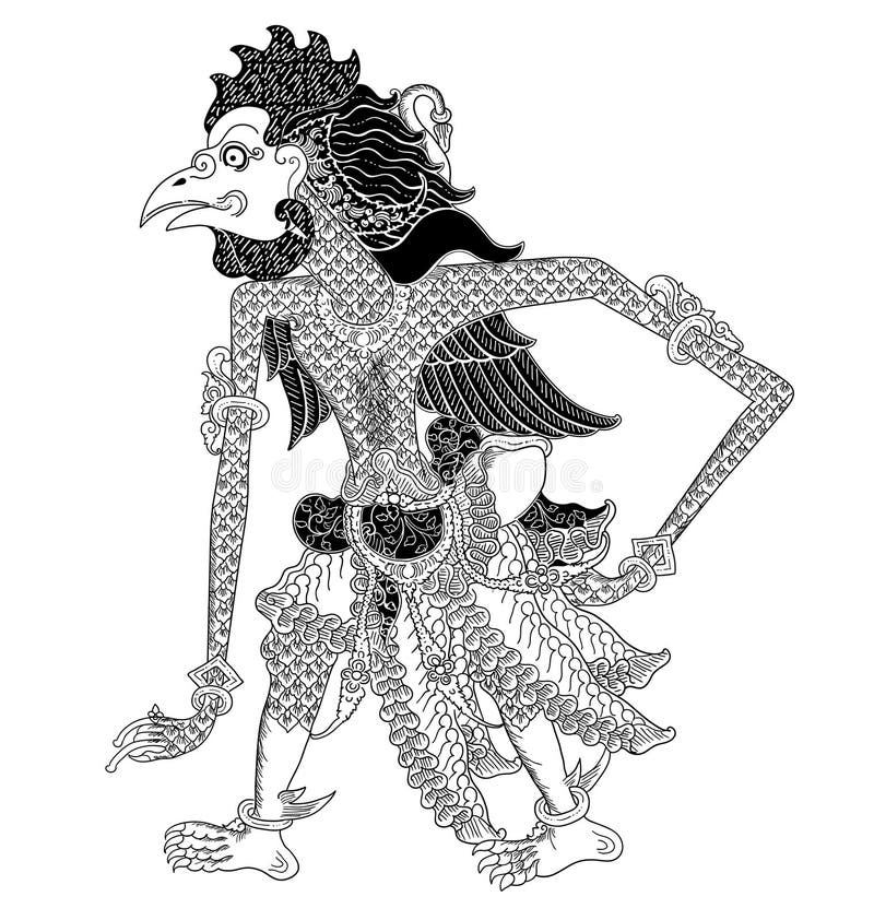 Trigangga, a Character of Traditional Puppet Show Stock Vector ...