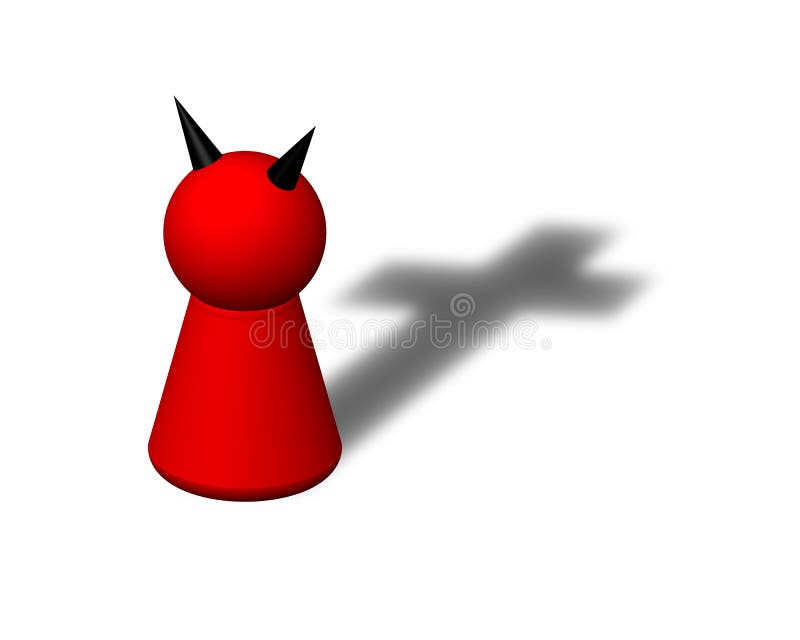 Satan stock illustration. Illustration of shadow, religion - 1384449