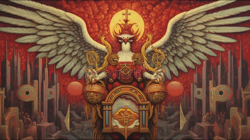 Satan the Dark Lord Lucifer Biblical Demonic Stock Illustration ...