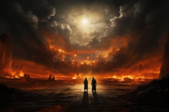 Satan is in Hell. Religious Demon. Devil& X27;s Fire. the Afterlife of ...