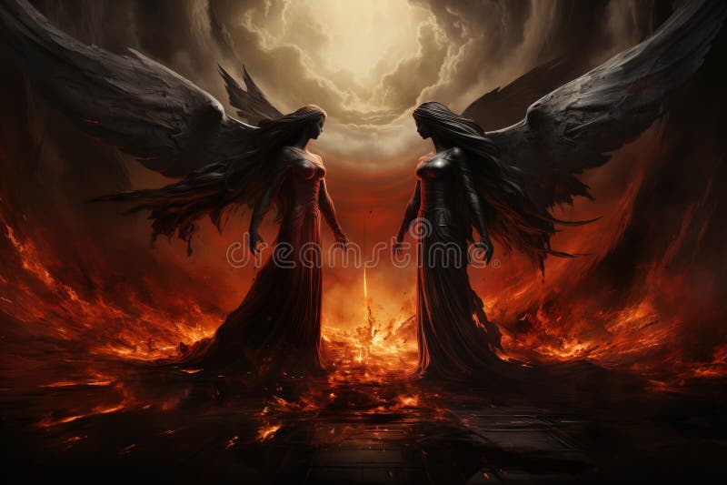 Satan is in Hell. Religious Demon. Devil S Fire. the Afterlife of ...