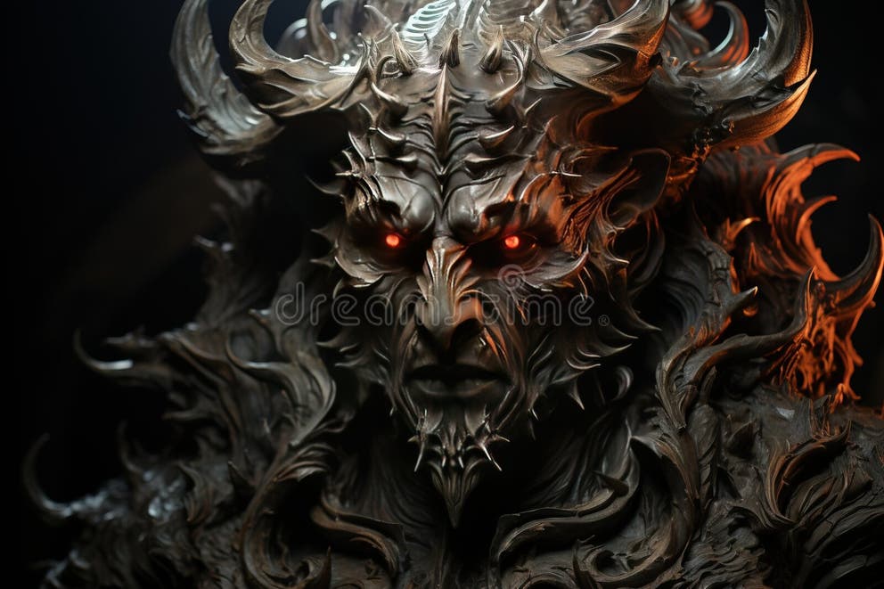 Satan is in Hell. Religious Demon. Devil S Fire. the Afterlife of ...