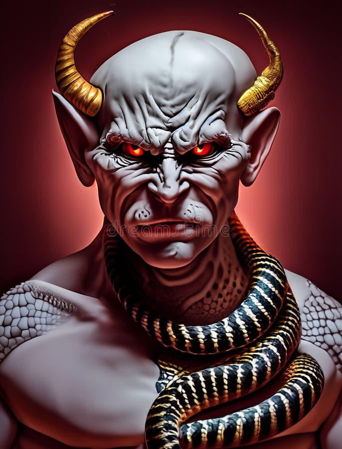 Satan from Hell stock illustration. Illustration of face - 330966231