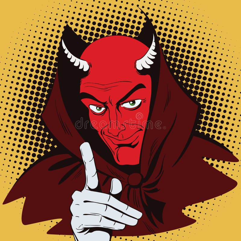 Satana Ricorda a Circa Halloween Illustrazione Vettoriale ...