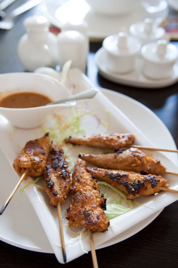 Satay stock photo. Image of indonesian, thai, bamboo - 27334078