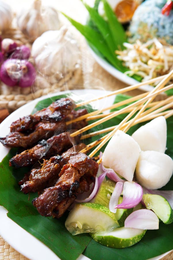 Satay daging. image stock. Image du malais, culture, indonésien - 31735299