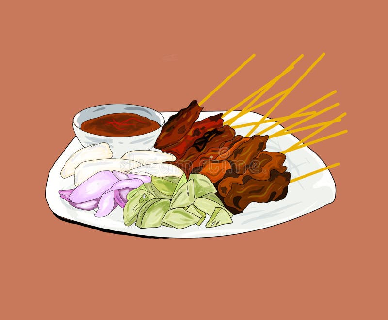 Satay Stock Illustrations – 961 Satay Stock Illustrations, Vectors ...