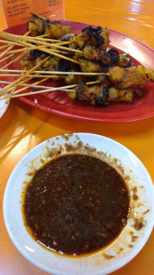 Satay malay food stock photo. Image of delicious, food - 135140256