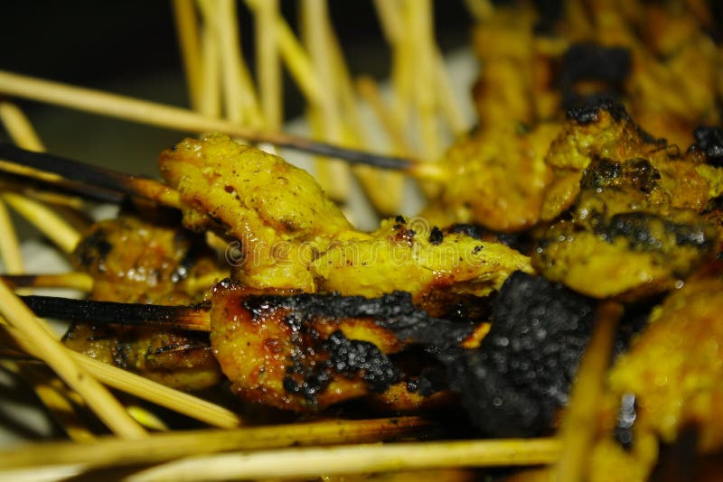 Satay or sate stock image. Image of asia, burn, local - 47773371