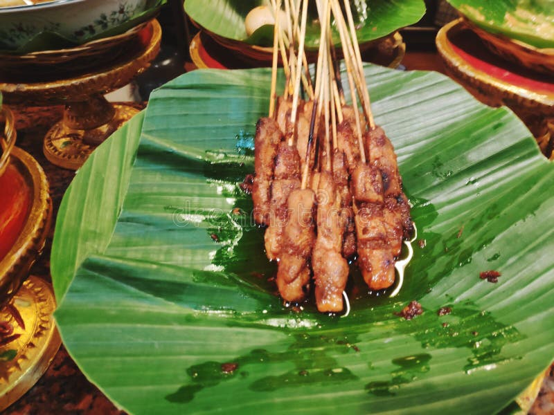 Satay stock photo. Image of traditional, satay, grill - 163635714