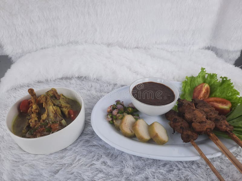 Sate Ayam, Sate Sapi, Sate Kambing or Chicken Satay, Beef Satay, Goat ...