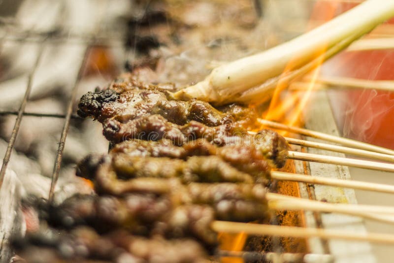 Sate stock image. Image of ember, fire, cooking, lemongrass - 37522425