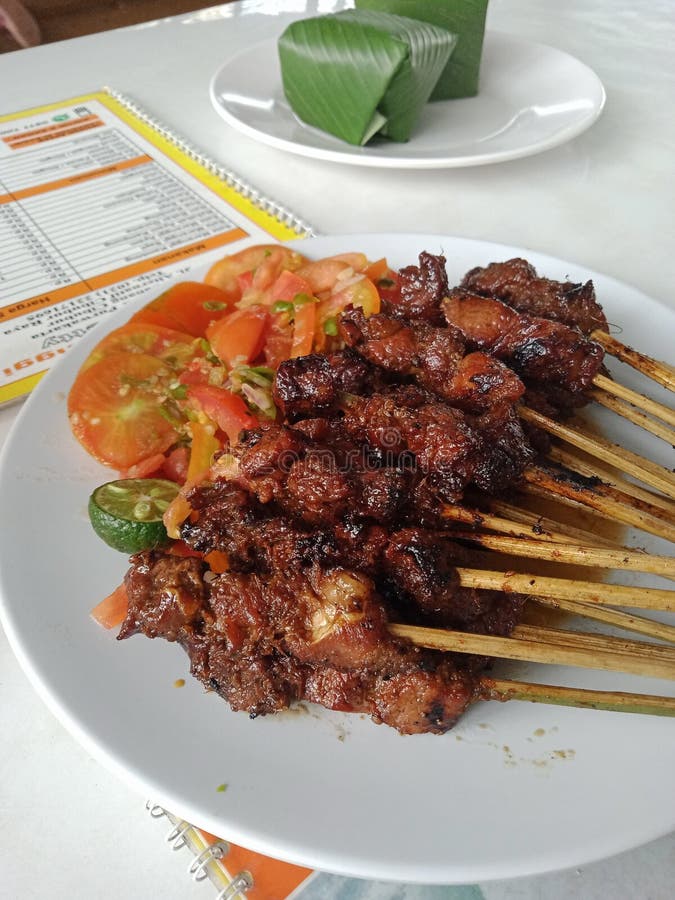 Sate Maranggi Khas Purwakarta Food Stock Photo - Image of purwakarta ...