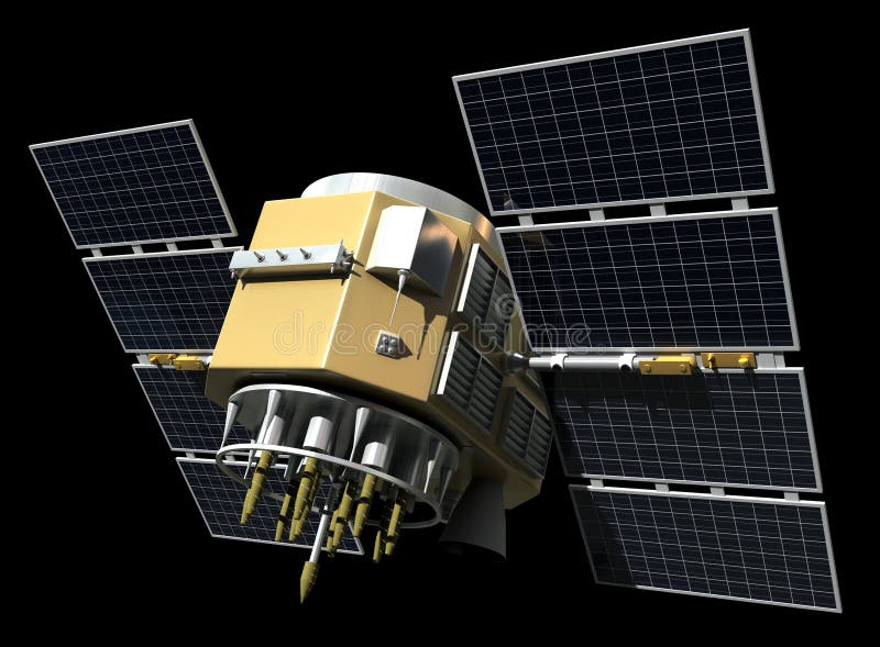 Apollo Module Docking stock illustration. Illustration of background ...
