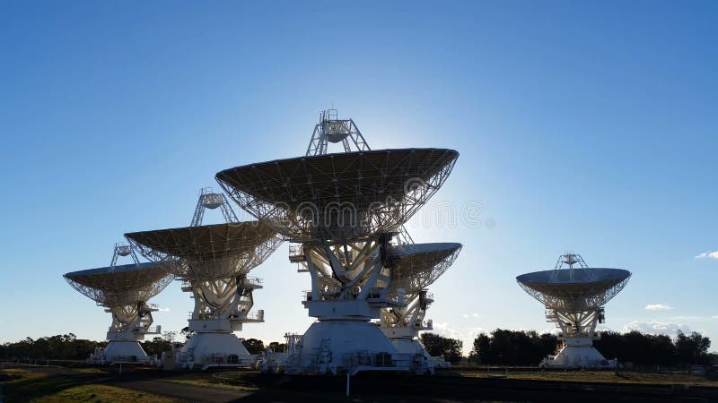 Satelite Dishes Telescope Compact Array - Space Science Stock Video ...