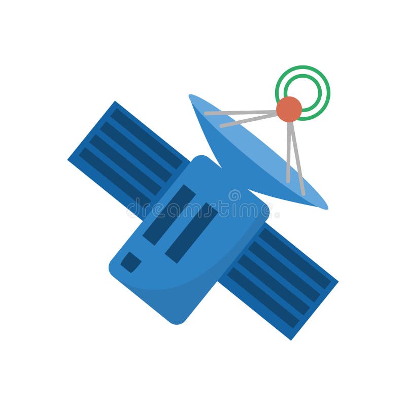 Satellite Antenna Communication Global Wireless Stock Illustration ...