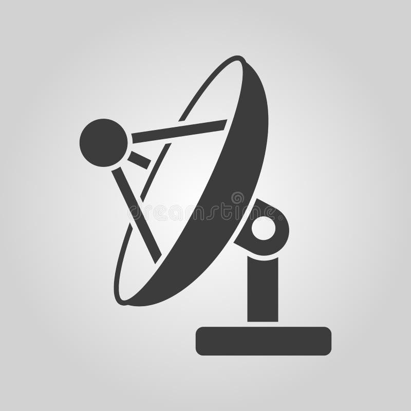 The Satellite Antenna Icon. Communicate and Broadcast ...