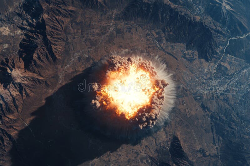 The Satellite Captures a Nuclear Explosion, Revealing a Massive ...