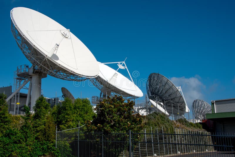Satellite Communication Dish Stock Photo - Image of radar ...