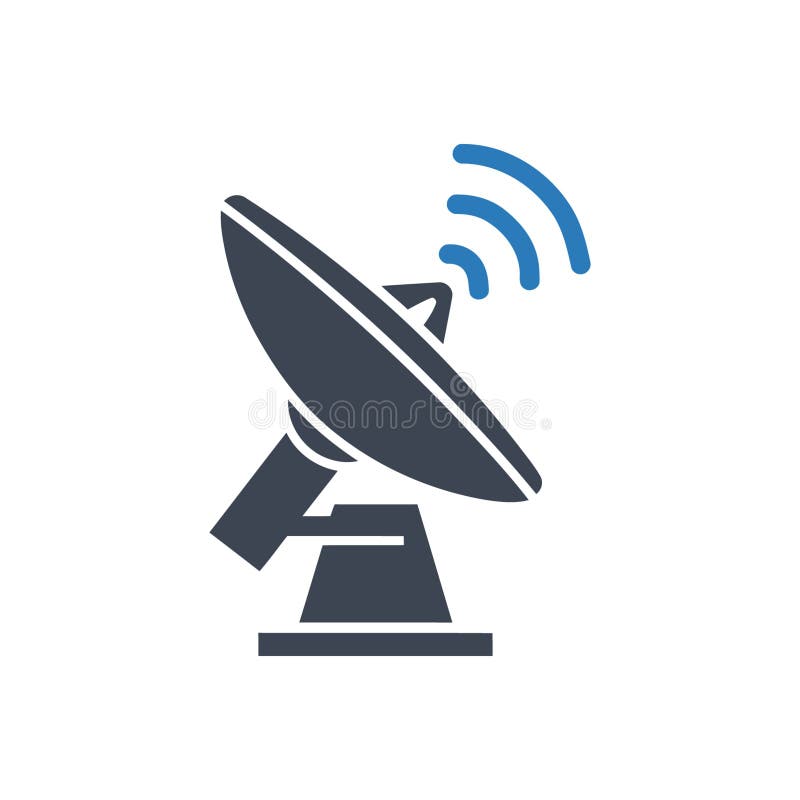 Satellite Communication Icon Stock Vector - Illustration of vector ...