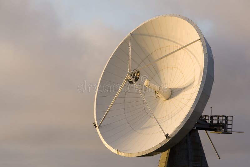 Satellite Communications Dish Stock Image - Image of dramatic ...