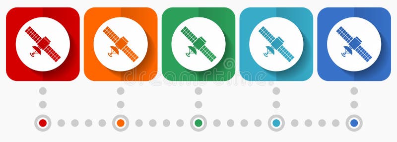 Satellite, Connection, Communication, Technology Vector Icons ...