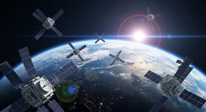 Satellite Constellation Orbiting Earth for Communication and ...
