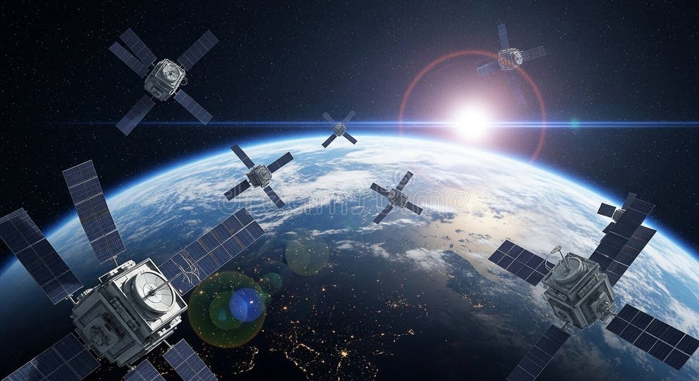 Satellite Constellation Orbiting Earth for Communication and ...