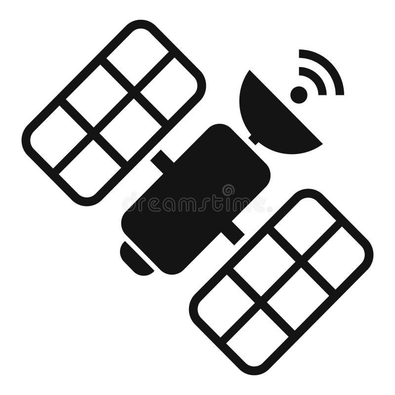 Satellite Data Internet Icon Simple Vector. Online Fast Connection ...