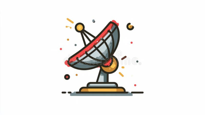 Satellite Data Uplink Icon, Technology Communication Concept Stock ...