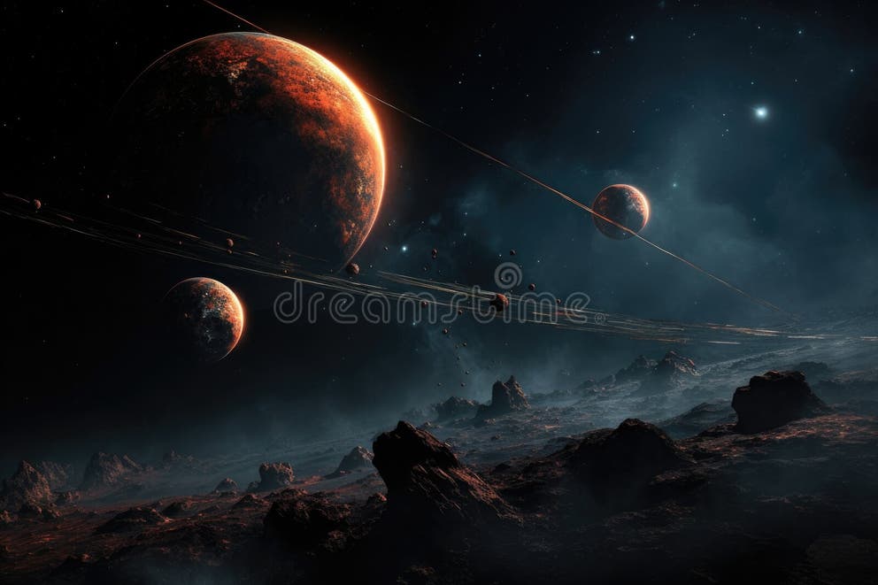 Satellite Deploying Probes Towards an Exoplanetary System Stock ...