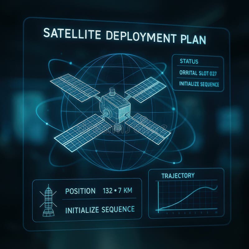 Satellite Deployment Plan with Status, Position, and Trajectory ...