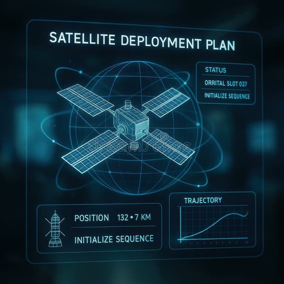 Satellite Deployment Plan with Status, Position, and Trajectory ...