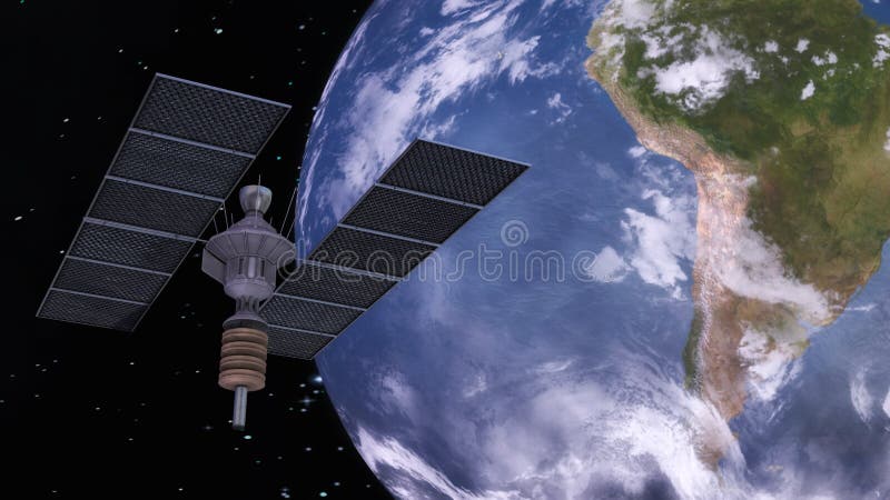 Satellite stock illustration. Illustration of system - 49402992