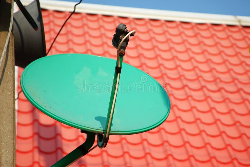 Satellite disc stock photo. Image of cloud, antenna, broadband - 15000944