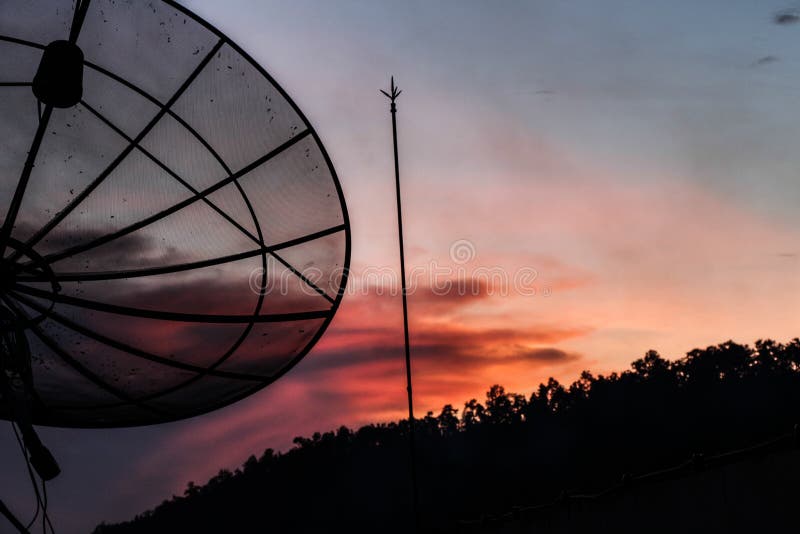 Satellite disc stock photo. Image of cloud, antenna, broadband - 15000944