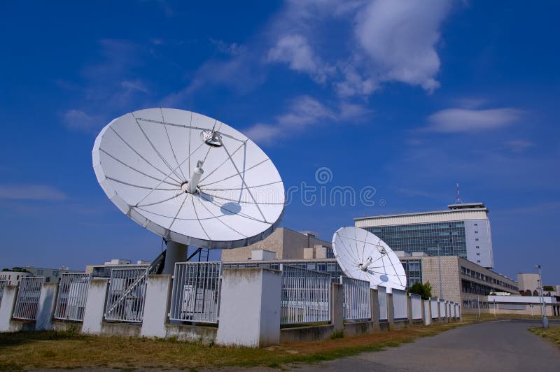 Satellite Earth Receive Station in Beijing of China Stock Photo - Image ...