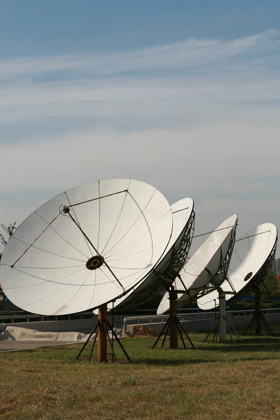 Satellite dish stock image. Image of listening, tower - 6454189