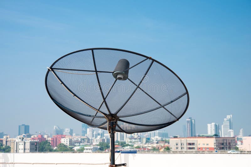 Satellite dish stock image. Image of connection, radar - 59906235