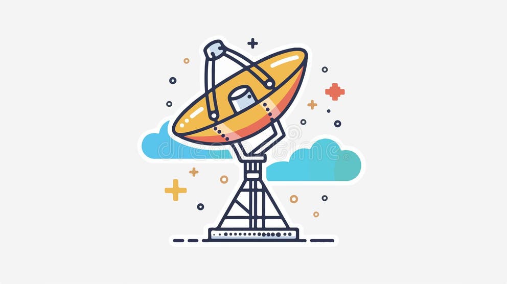 Satellite Dish Icon for Effective Communication Technology Solutions ...
