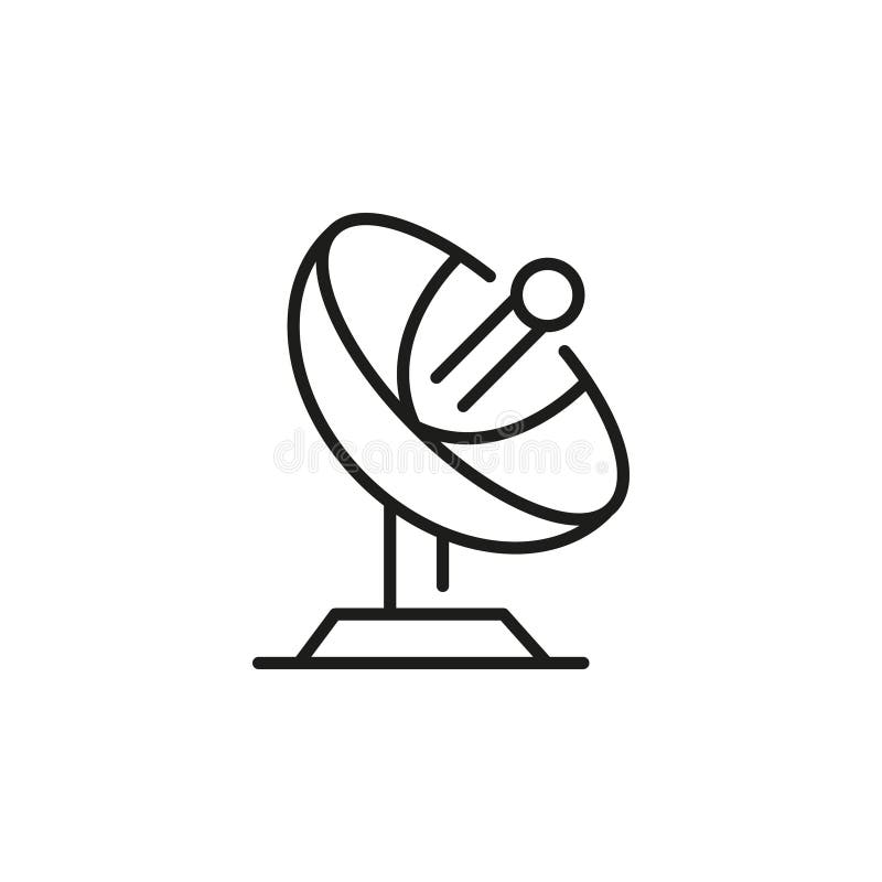 Satellite Dish Icon stock vector. Illustration of galaxy - 322064547