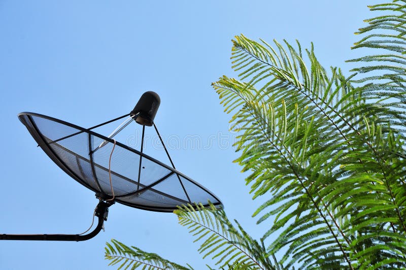 A Satellite Dish with Steel Tripod Editorial Photography - Image of ...