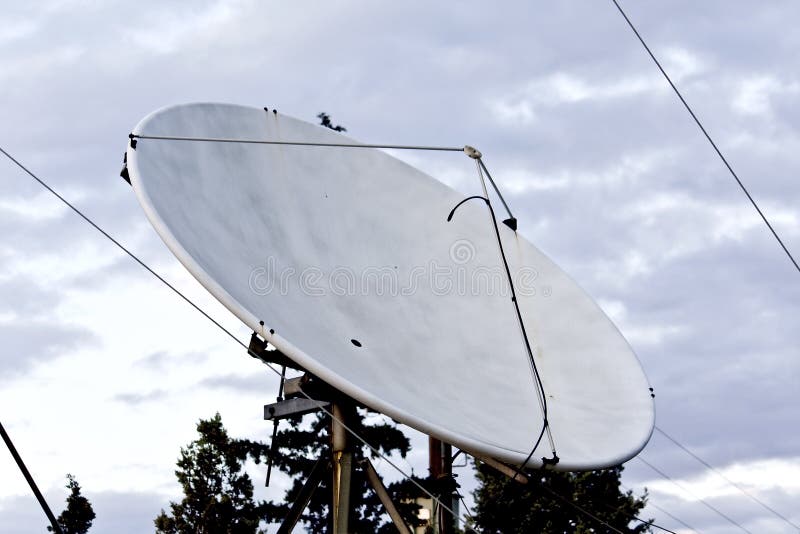 Satelite broadcast dish stock image. Image of space, network - 61147