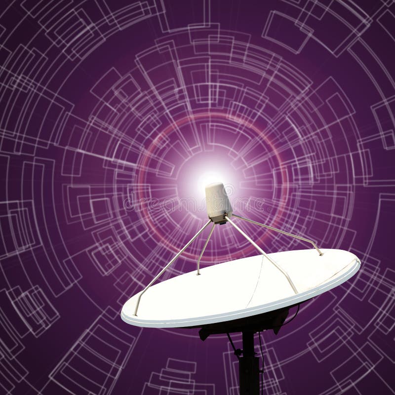 Satellite dishes antenna stock photo. Image of science - 32468942